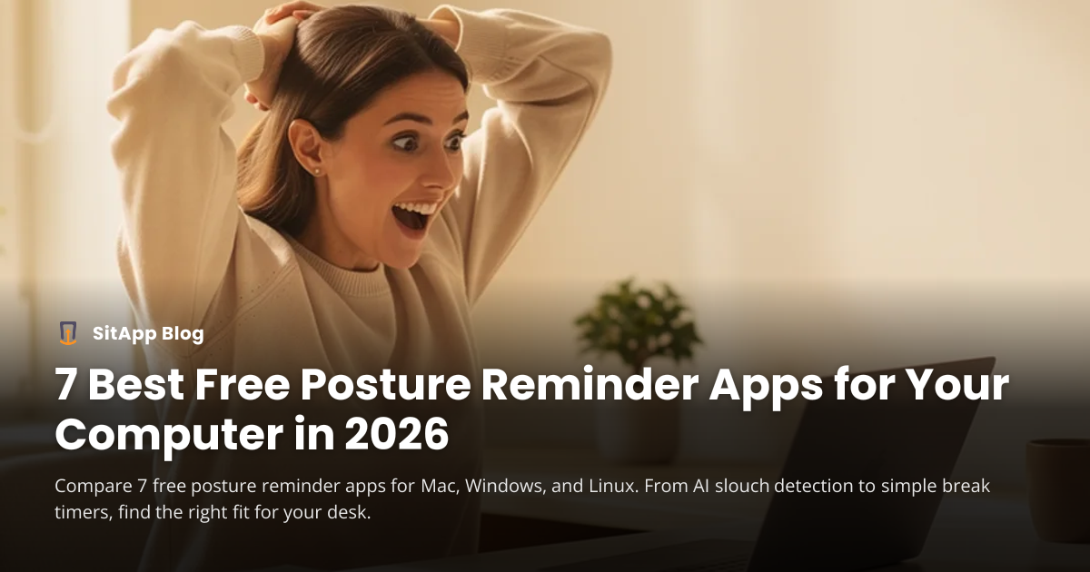 7 Free Posture Reminder Apps for Your Computer (2026)