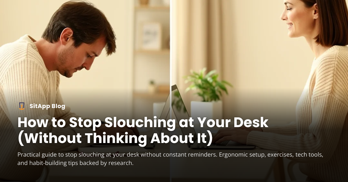 How to Stop Slouching at Your Desk (7 Methods That Work)